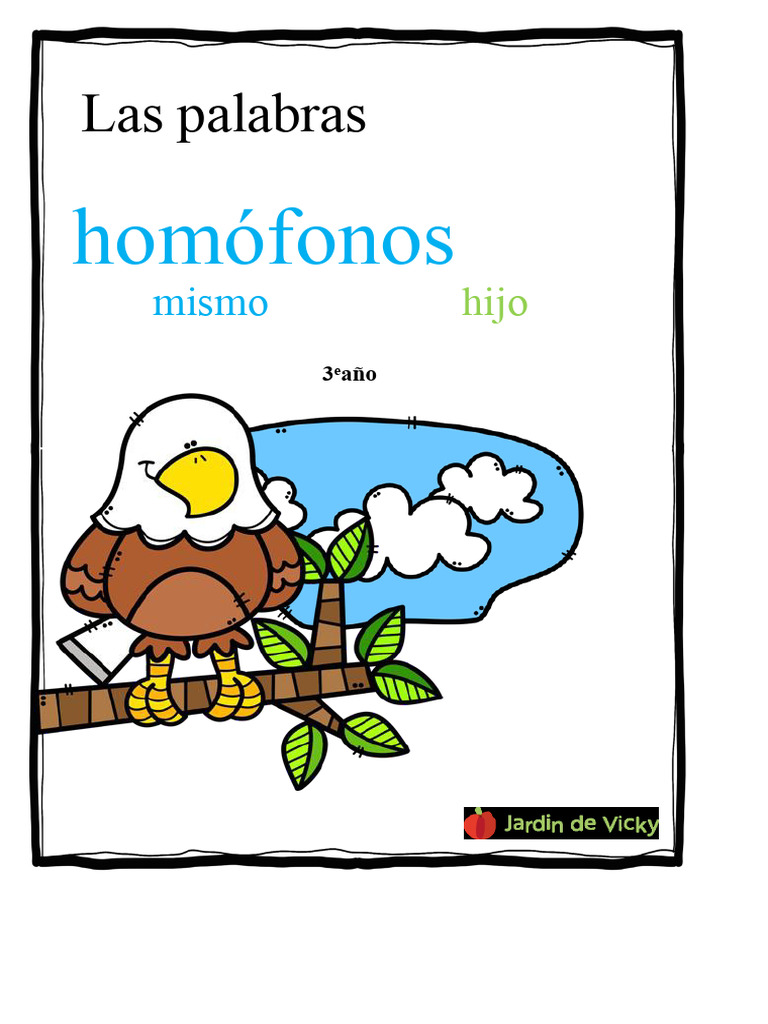 Los-Homófonos-3er-Año 3 | PDF | Lingüística | Tipología Lingüística