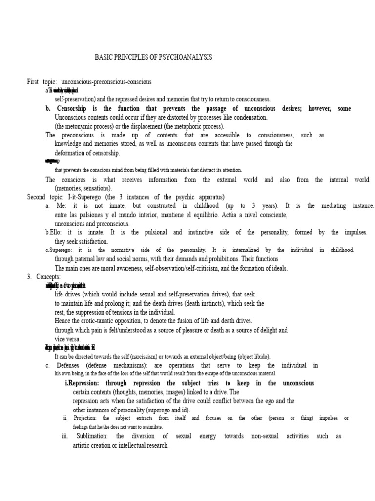 Principles of Psychoanalysis Explained | PDF | Oedipus Complex ...