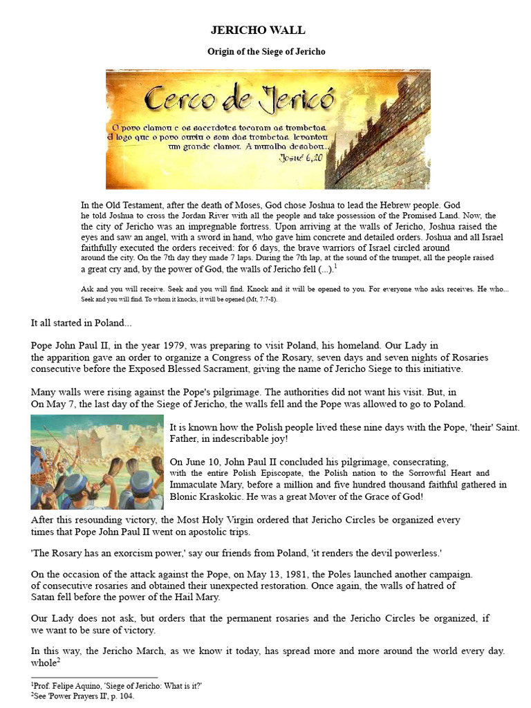 Jericho Siege 2020 (Worship Script - Updated) | PDF | Jesus | Eucharist