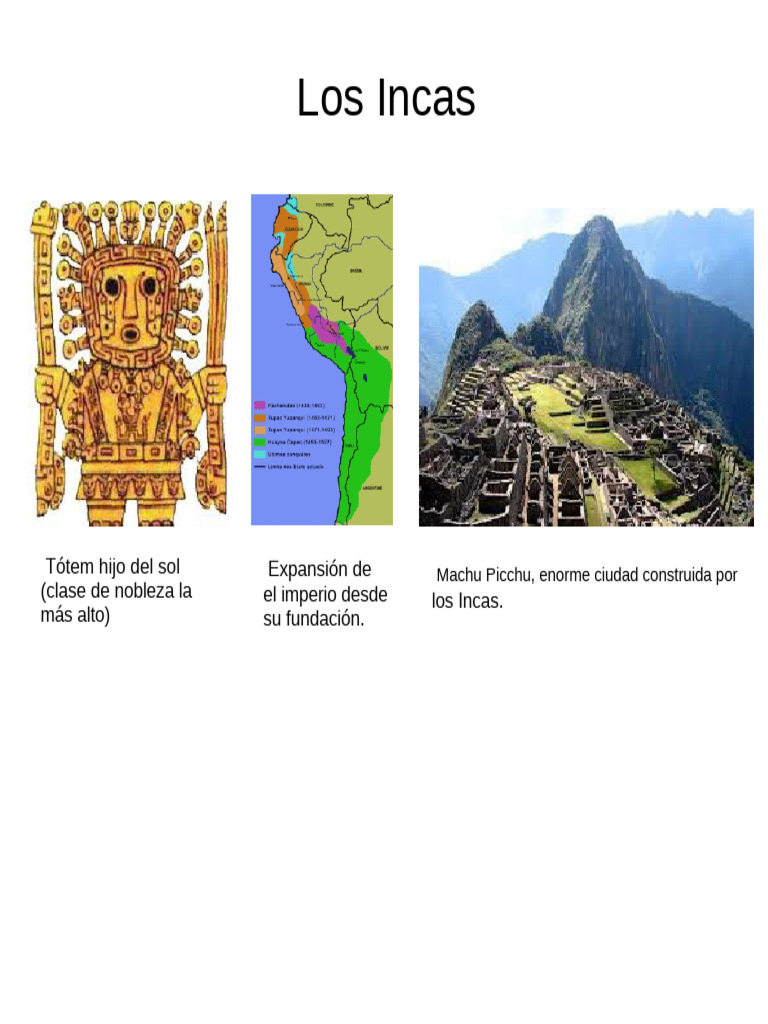 Los Incas Presentación de Diapositivas | PDF | Imperio Inca | Francisco ...