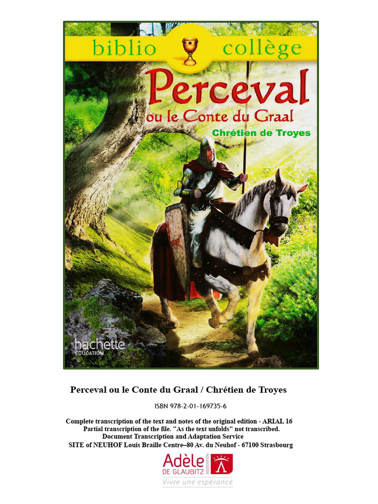Perceval: The Grail Story Explained | PDF | Holy Grail