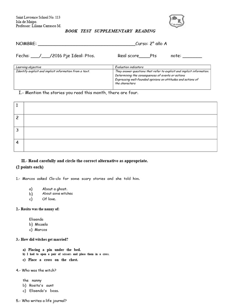 Test Book Tales of Clo Second Part | PDF