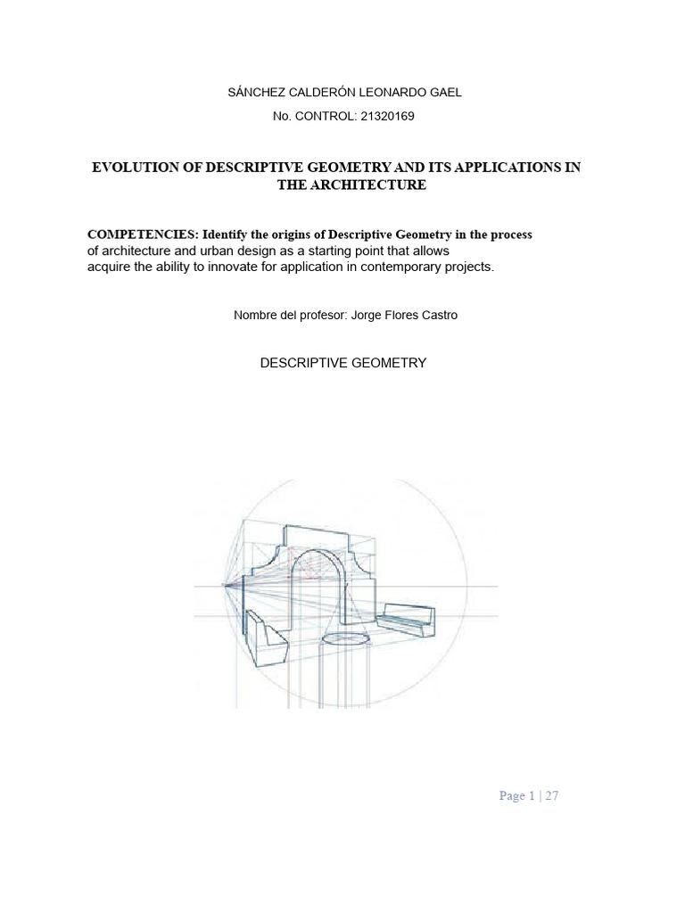 Descriptive Geometry in Architecture | PDF | Geometry | Euclid