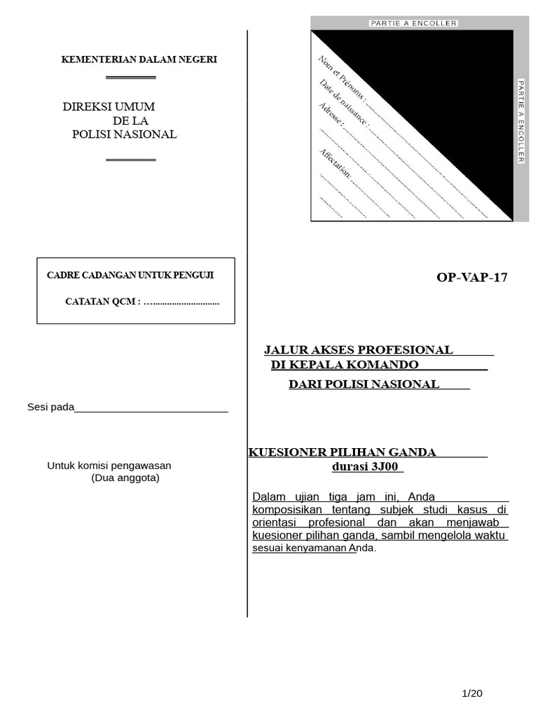2017 QCM Vap Perwira | PDF