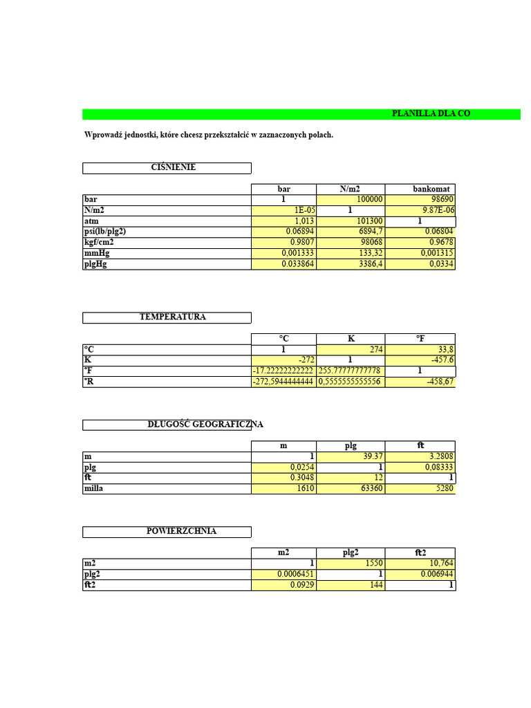 arkusz-excel-do-konwersji-jednostek.xls | PDF