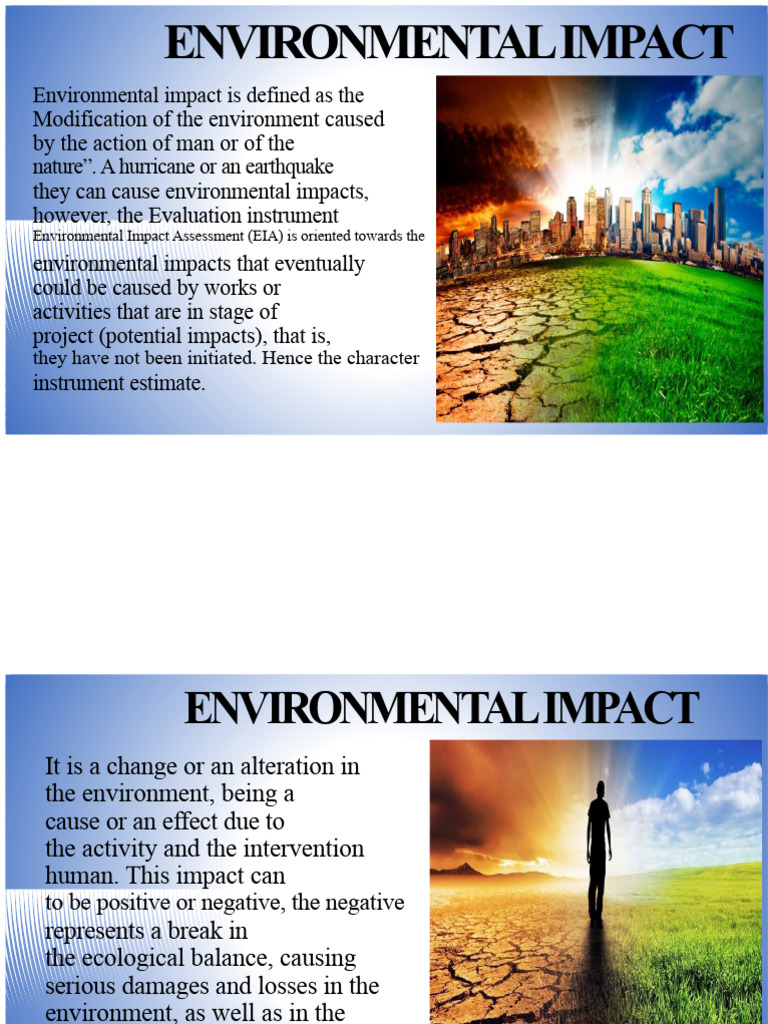 Understanding Environmental Impact Types | PDF | Environmental Impact ...