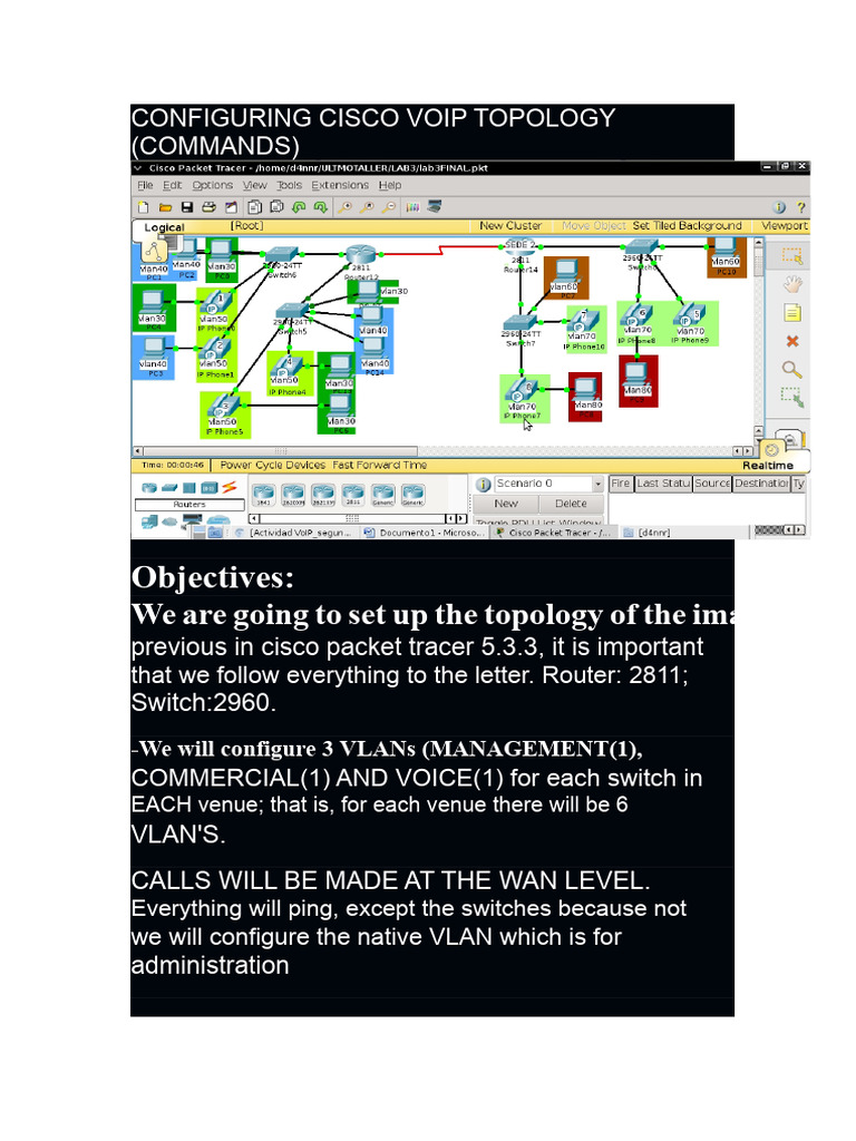 Configuring Cisco Voip Topology | PDF | Router (Computing) | Voice Over Ip
