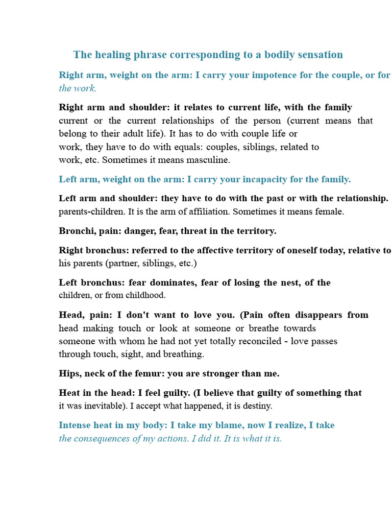 The Healing Phrases Family Constellations Brigitte Campetier | PDF ...