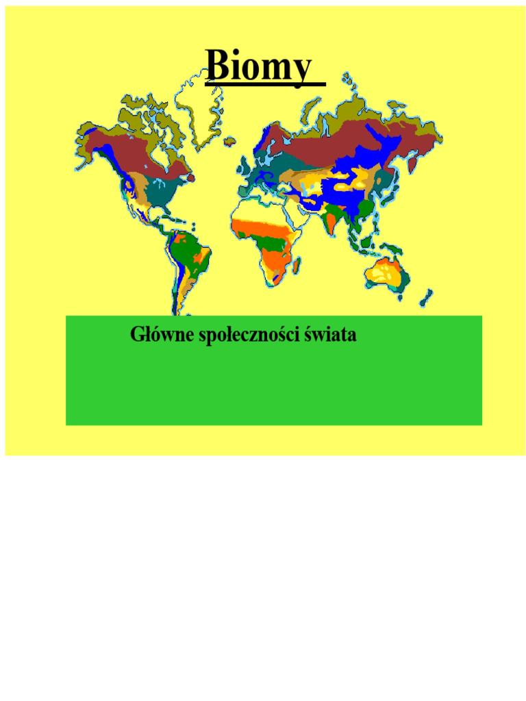 Biomy | PDF