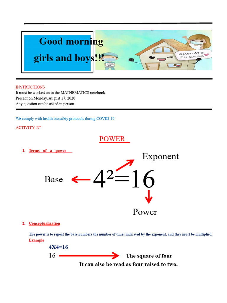 Mathematics - Power | PDF | Exponentiation | Numbers