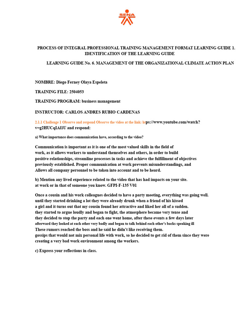 2.1.1 Challenge 1 Observe and Respond Observe The Video at The Link: HT ...