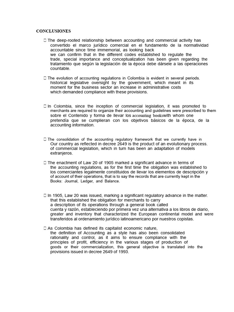 CONCLUSIONS | PDF | Accounting | Governance