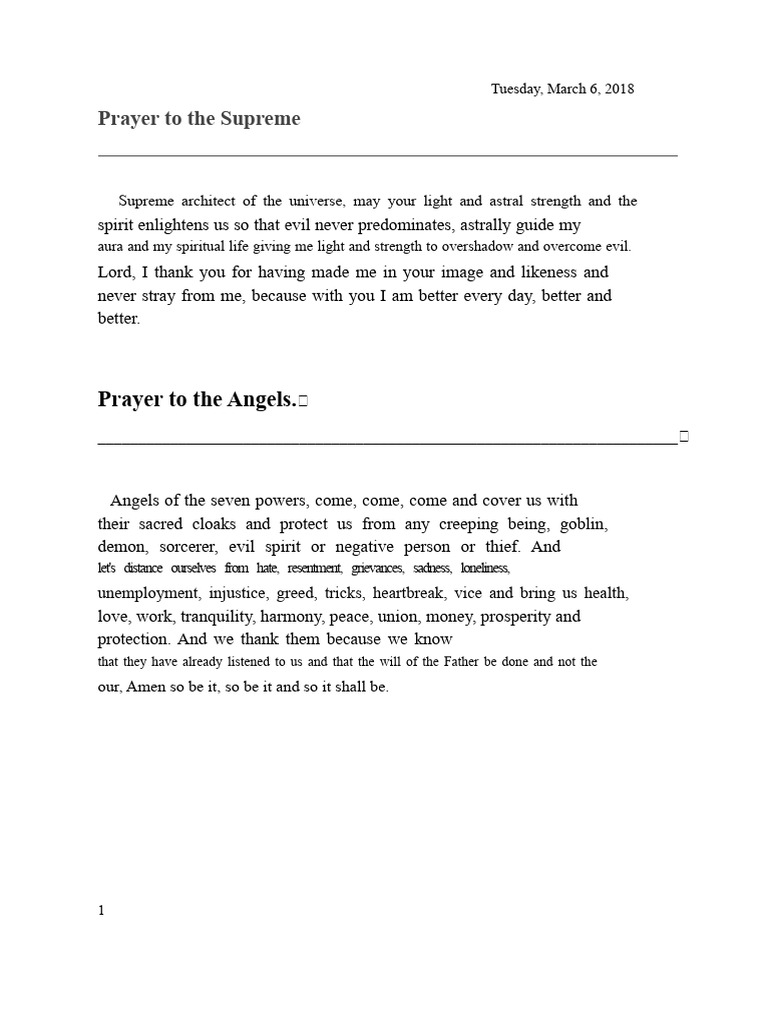 Sentences | PDF | Prayer | Jesus