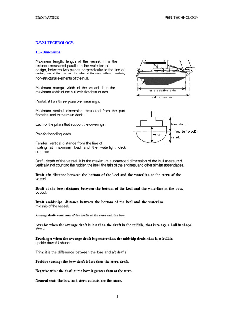 PER - NAUTICAL - Notes On Technology | PDF | Hull (Watercraft) | Stern