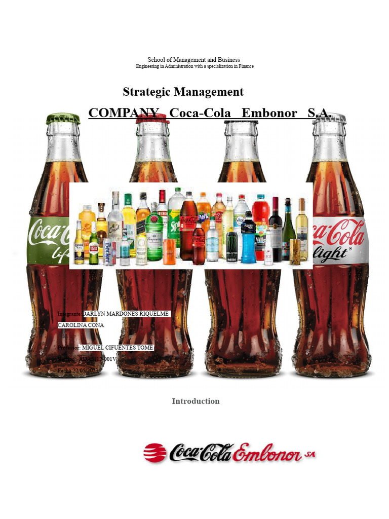 Coca-cola Embonor Report | PDF | Brand | Coca Cola