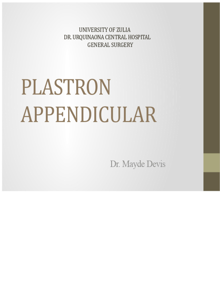 Appendicular Plastron | PDF