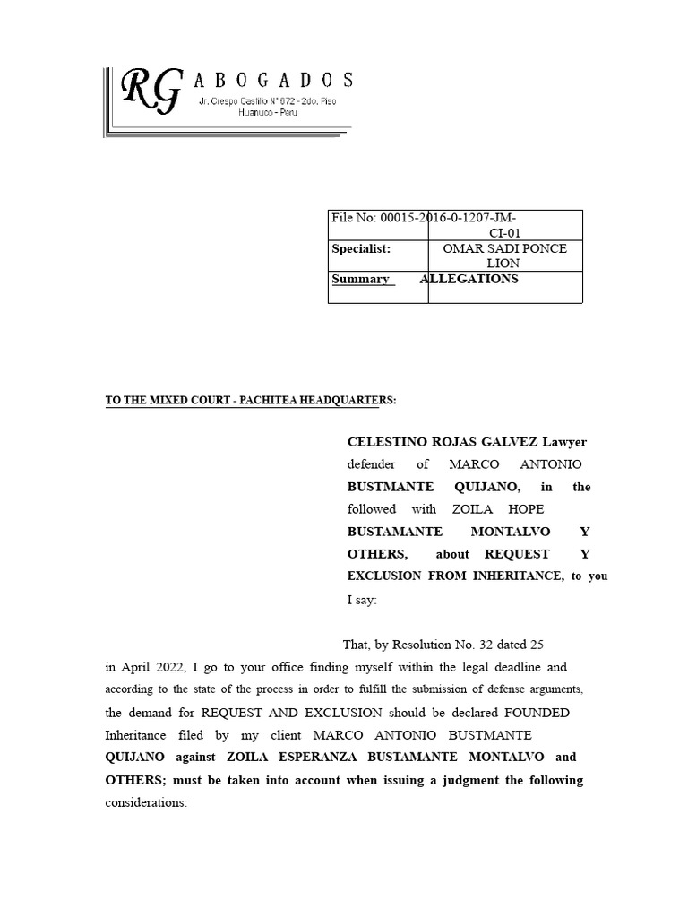 Claims For Inheritance Petition | PDF | Inheritance | Civil Law (Common ...