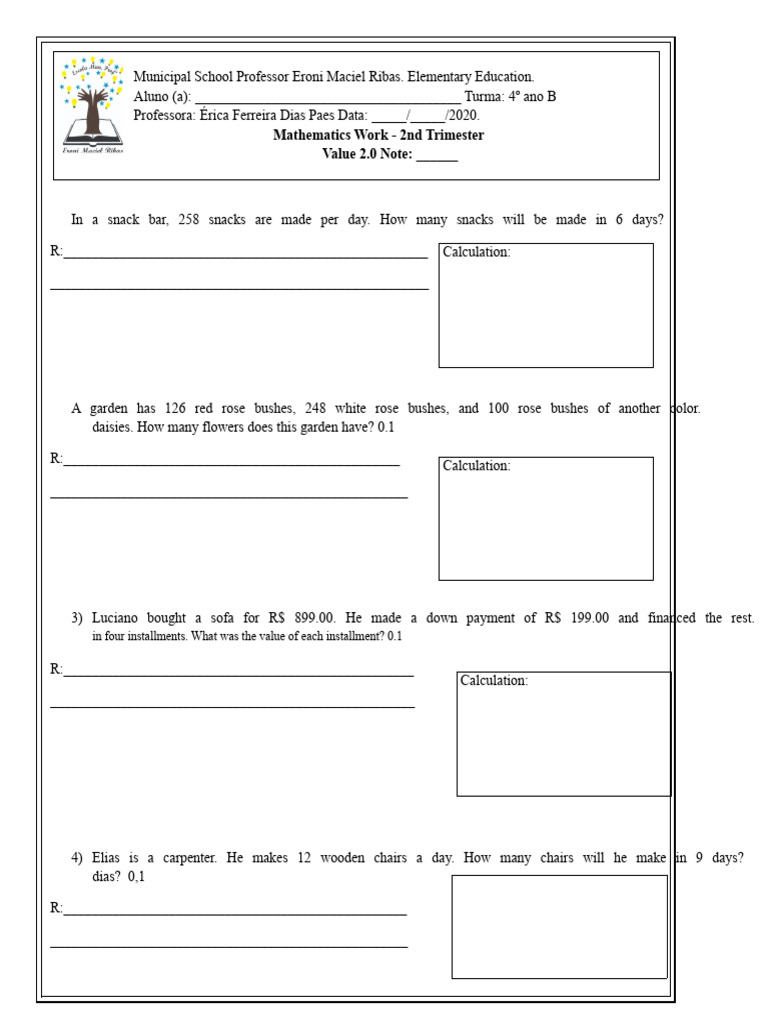 Mathematics Work 2nd Quarter | PDF