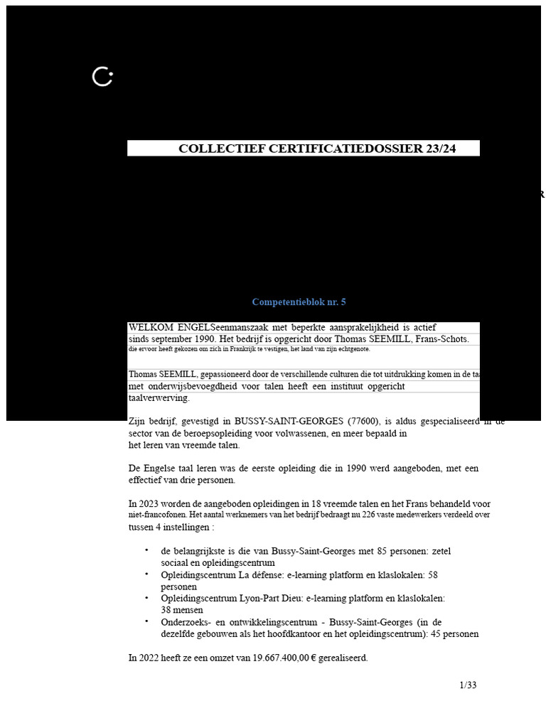 Bac+3 Cacmo - Me - Cas Fil Rouge Coll - Bloc 5 | PDF
