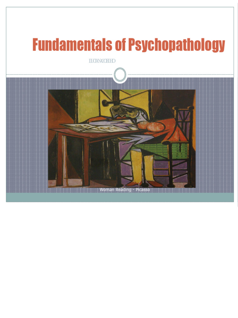 Fundamentals of Psychopathology | PDF | Psychopathology | Psychiatry