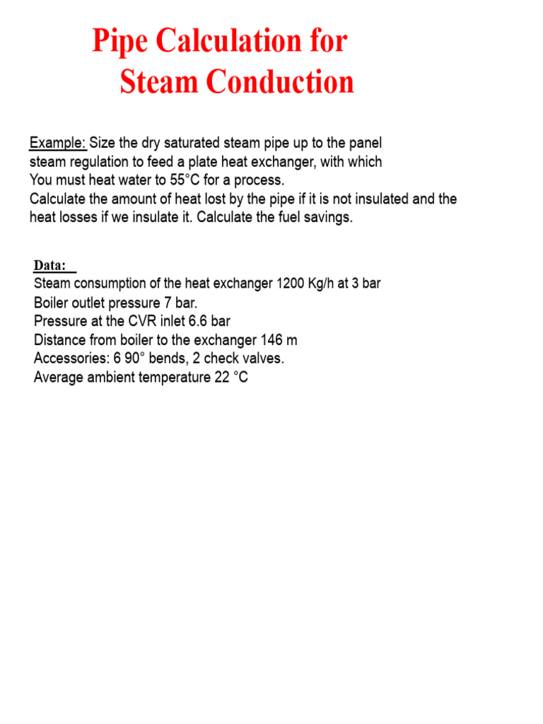 Pipe Calculation | PDF | Heat Exchanger | Pipe (Fluid Conveyance)