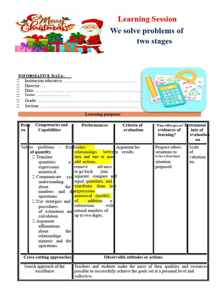 2ND Grade Material Day 2 Math We Solve Two-Step Problems Unit 10 Week 2 ...