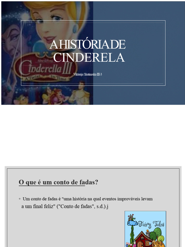 A História de Cinderela: Um Conto Clássico | PDF | Cinderela