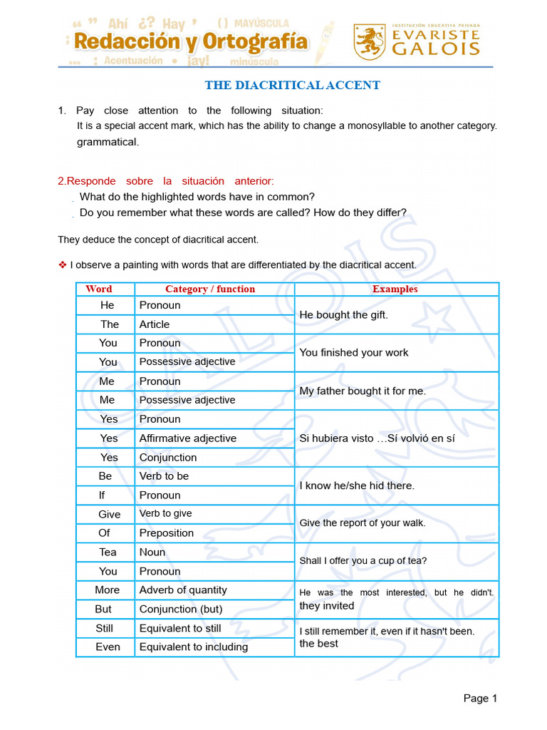 RyO4 - The Diacritical Accent | PDF | Verb | Pronoun