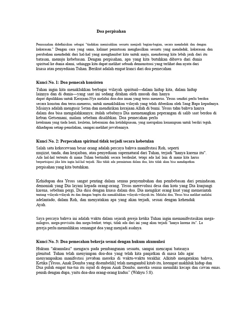 Doa Perpisahan | PDF