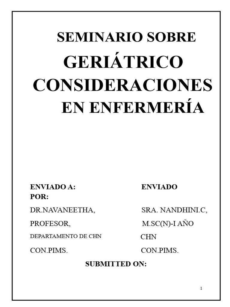 GCN | PDF | Envejecimiento | Vejez