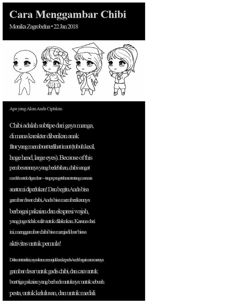 Cara Menggambar Chibi | PDF