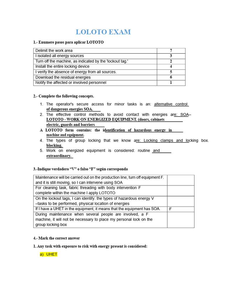LOTOTO Safety Procedures and Guidelines | PDF | Safety | Occupational ...