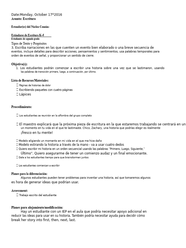 Ouch Historia Día 1 | PDF