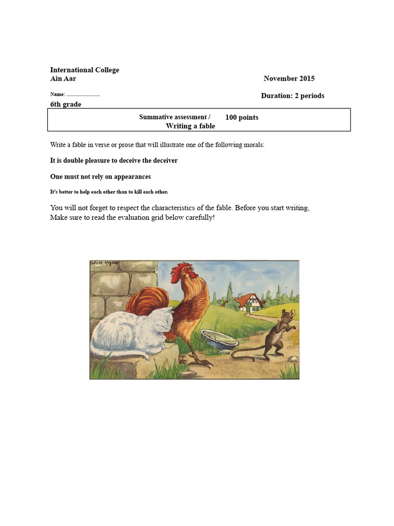 written control fable 2015 (Recovered) | PDF