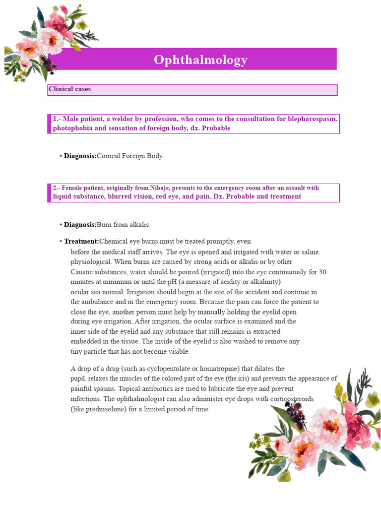 Clinical cases in Ophthalmology | PDF | Human Eye | Ophthalmology