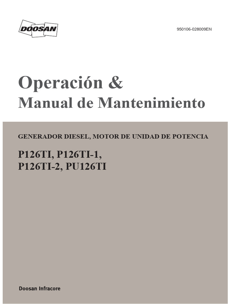 Manual de Servicio Motor P126ti Dp126 Pu126ti-1-119 | PDF | Inyección ...