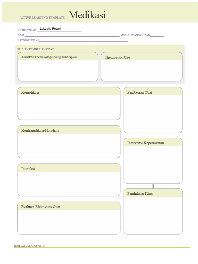 Template Obat ATI | PDF