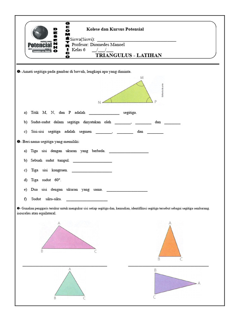 latihan segitiga | PDF