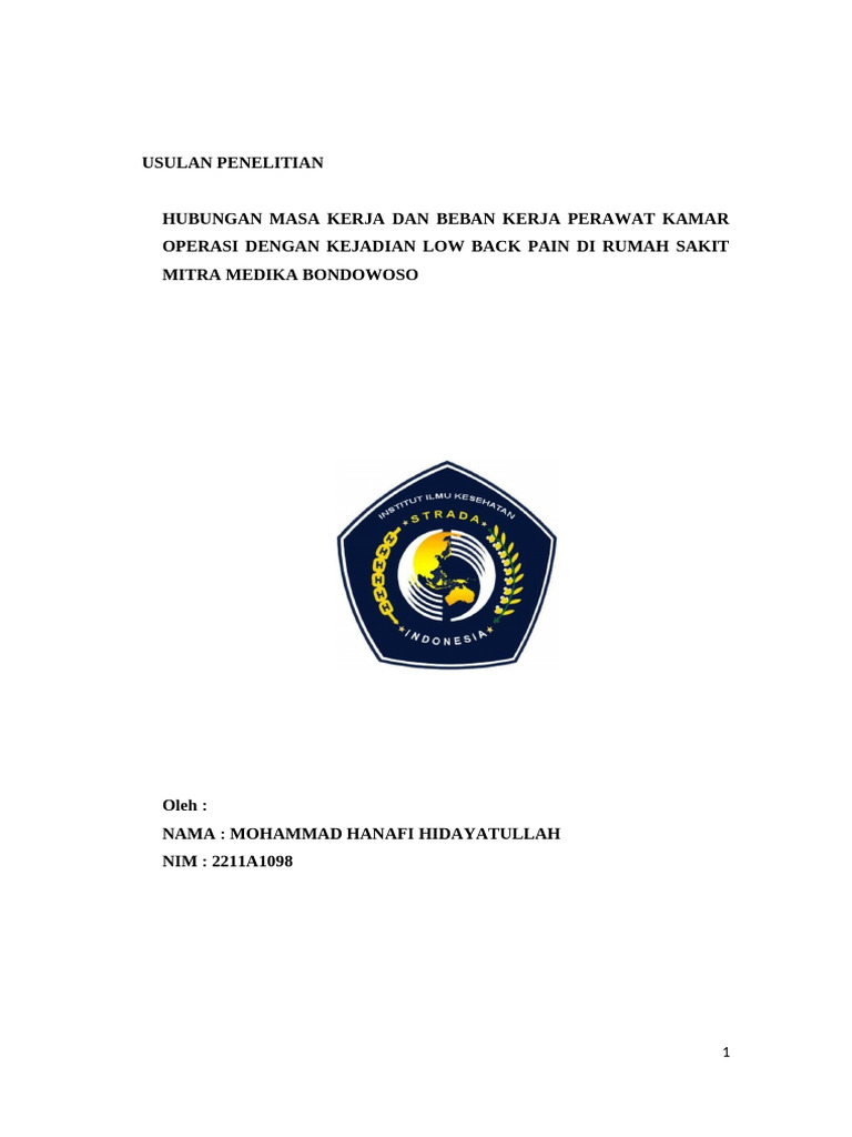 Format Usulan Penelitian | PDF