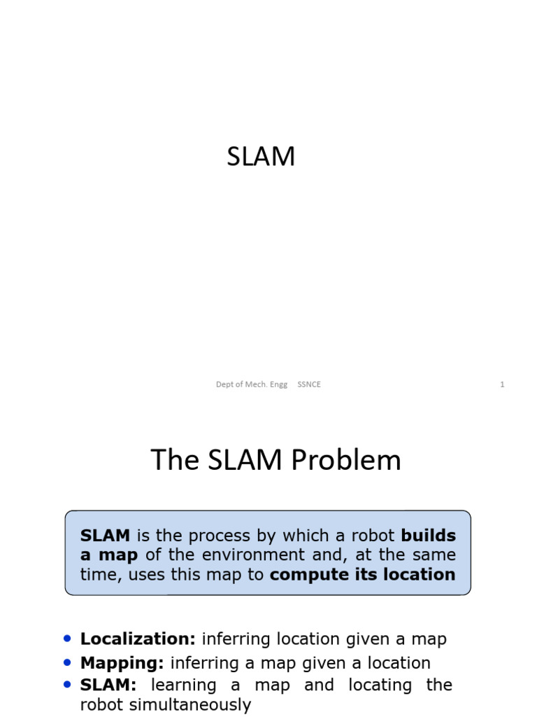 Understanding SLAM in Robotics | PDF | Acceleration | Genetic Algorithm
