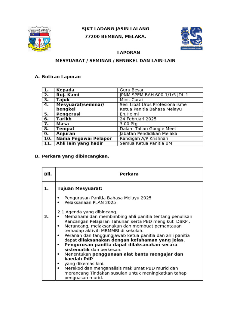 MINIT CURAI 2025 | PDF