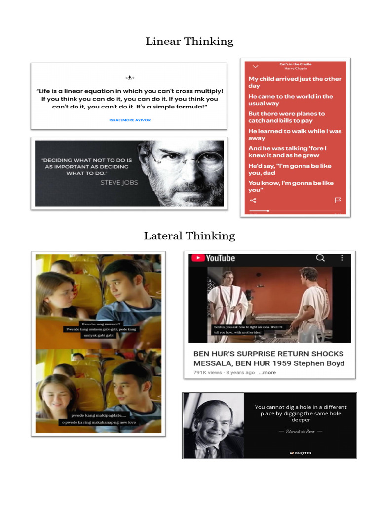 Linear Thinking | PDF