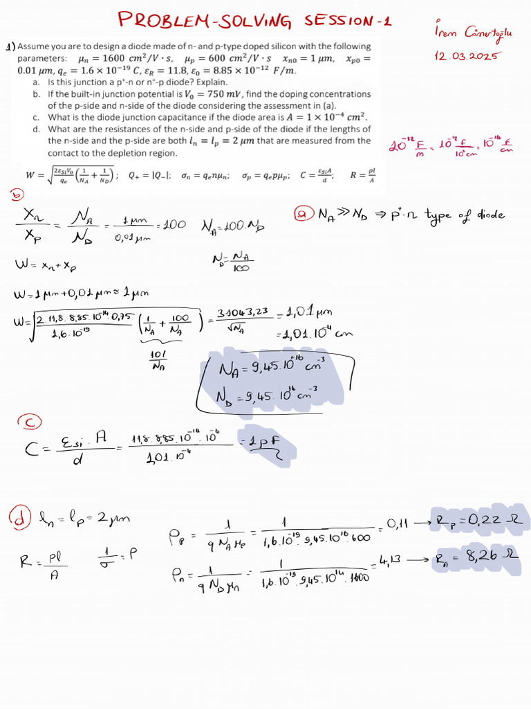 Problem Solving Session 1 | PDF