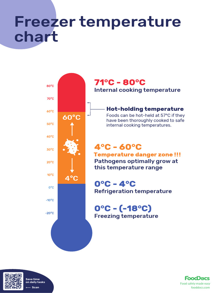 FoodDocs - Freezer Temperature Chart | PDF