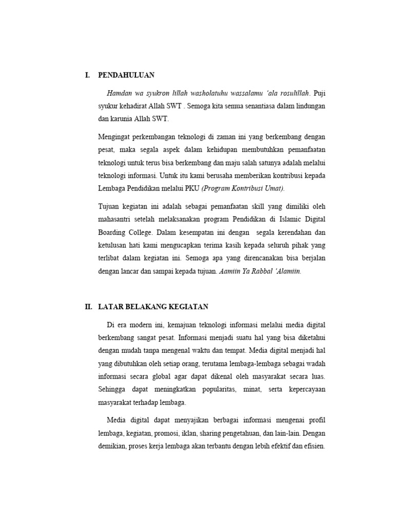 Proposal PKU 2025 (1) | PDF