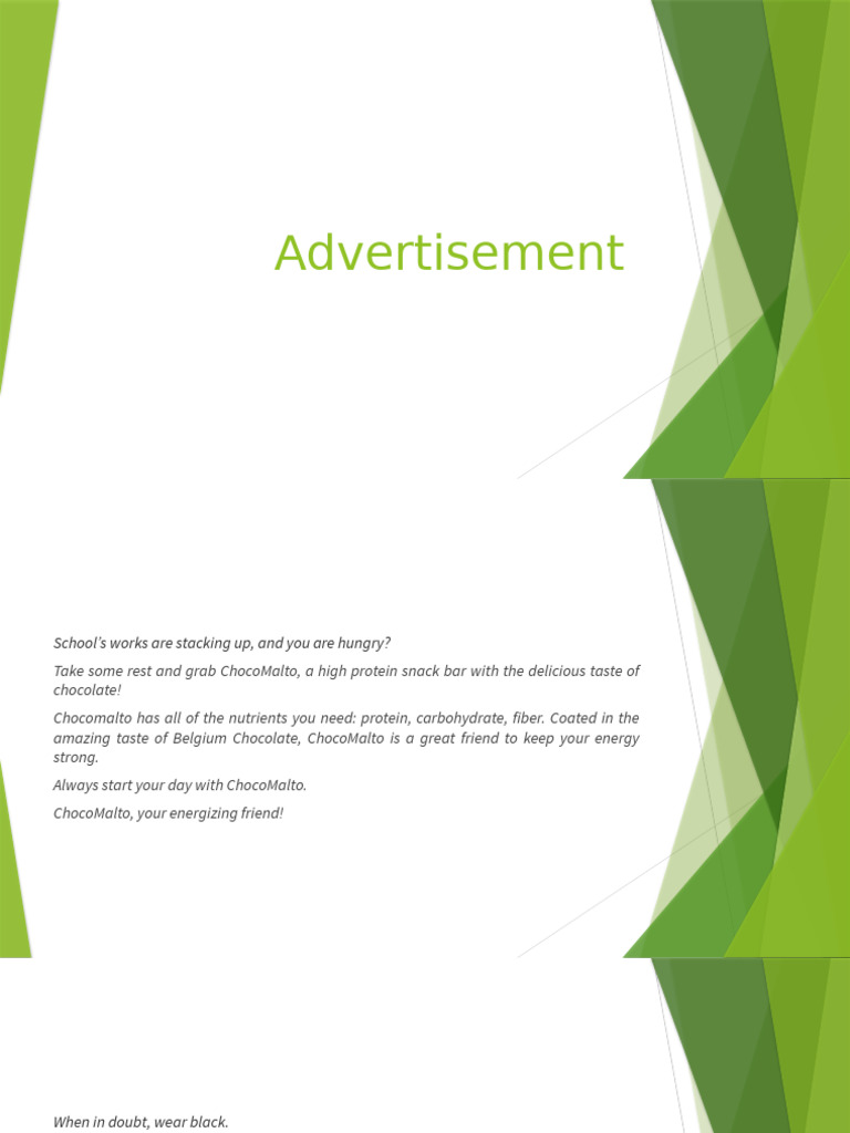 Advertisement Translation | PDF