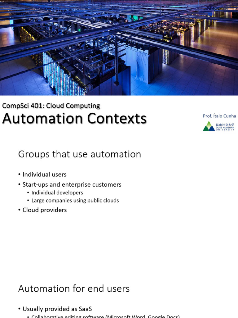09 Automation | PDF | Virtual Machine | Cloud Computing