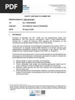 CSC Mental Health Program Guidelines | PDF | Mental Disorder | Employment