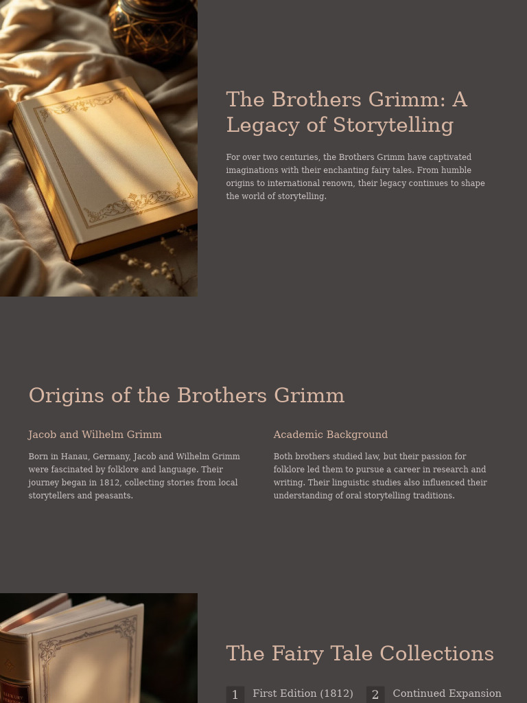 The Brothers Grimm A Legacy of Storytelling | PDF | Brothers Grimm ...