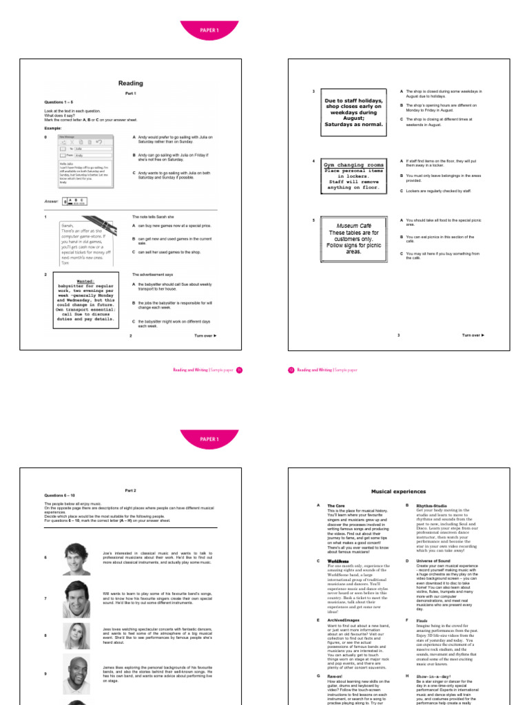 Avkc3 Pet Test 4 | PDF | Workweek And Weekend | Restaurants